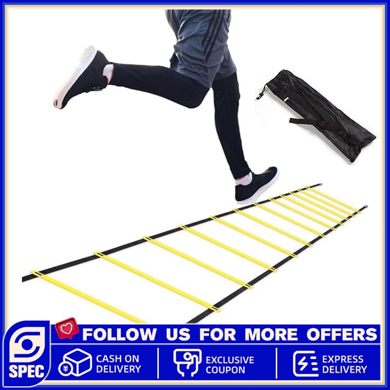 Agility ladder football training soft ladder rope ladder jump ladder 6 ...