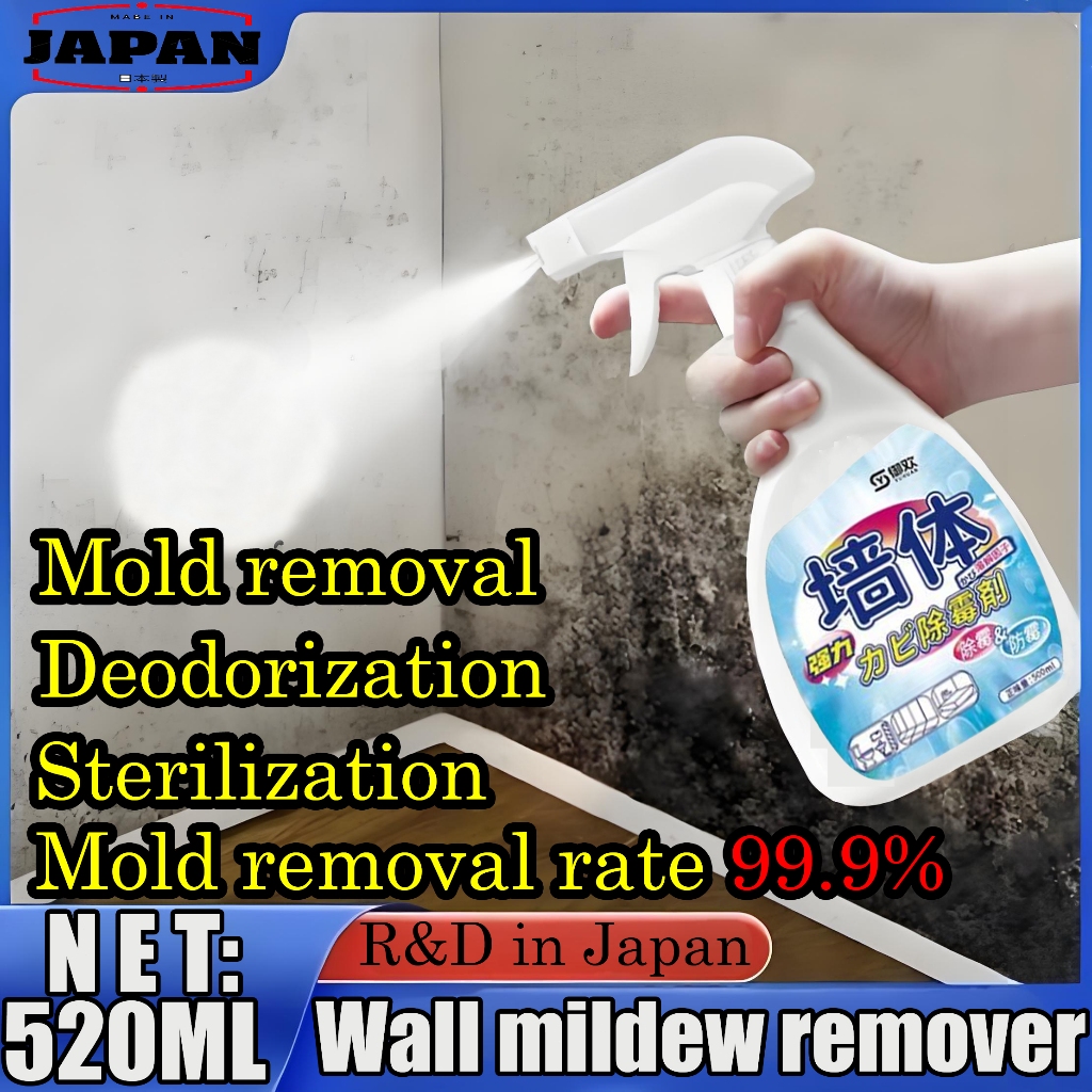 Mold removal spray 500ml Mold remover Wall mold and mildew removal ...
