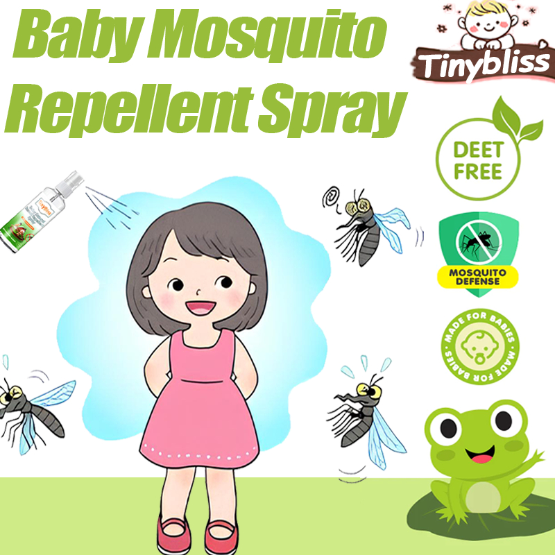 TinyBliss Citronella Insect Repellent Spray 100mL- Mosquito Insect ...