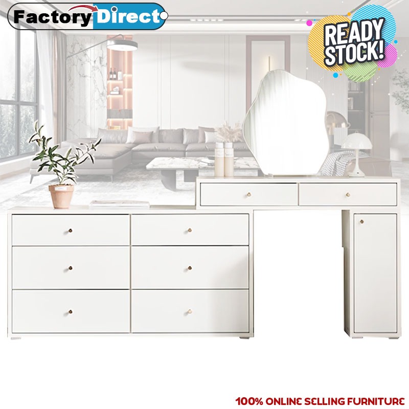 Dressing table bedroom storage integrated net celebrity 3/9 drawer ...