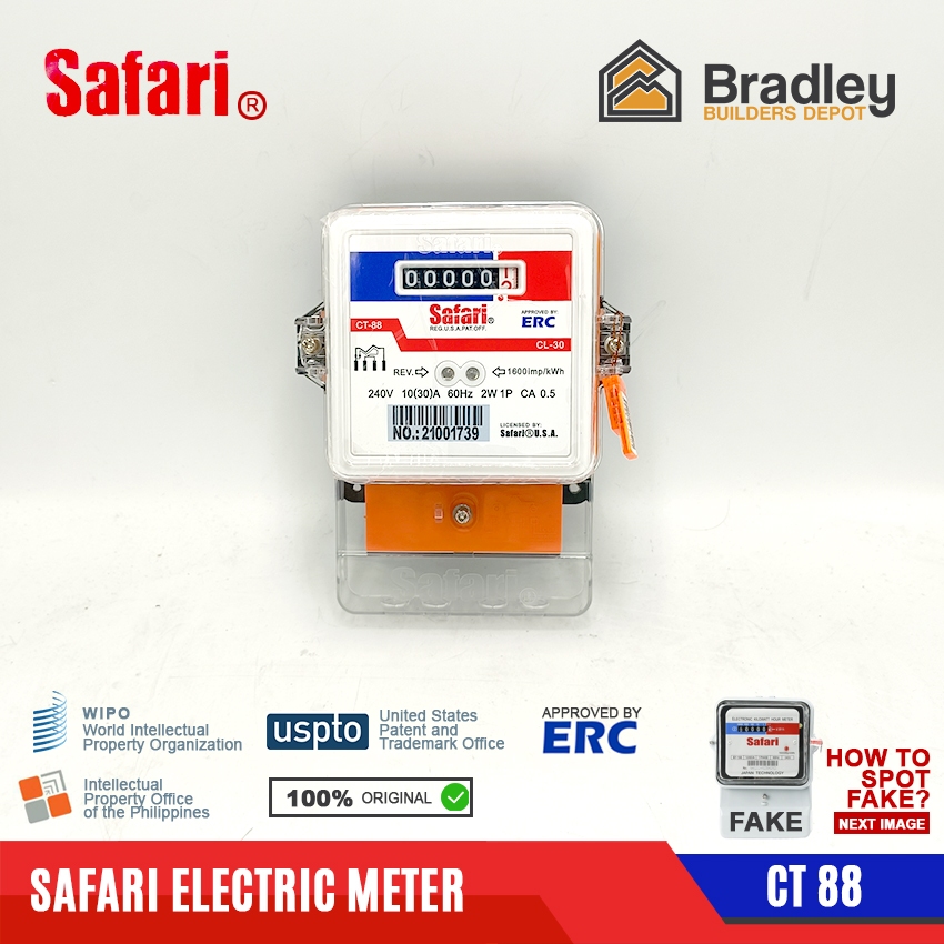 Original Safari Electric Meter CT88(US patent | ERC Approved) | Shopee ...