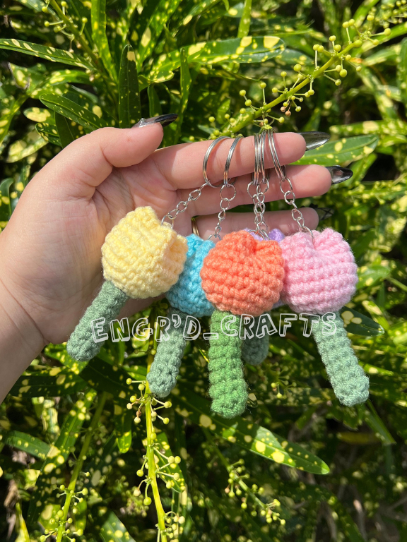 CROCHET TULIP KEYCHAIN | Shopee Philippines