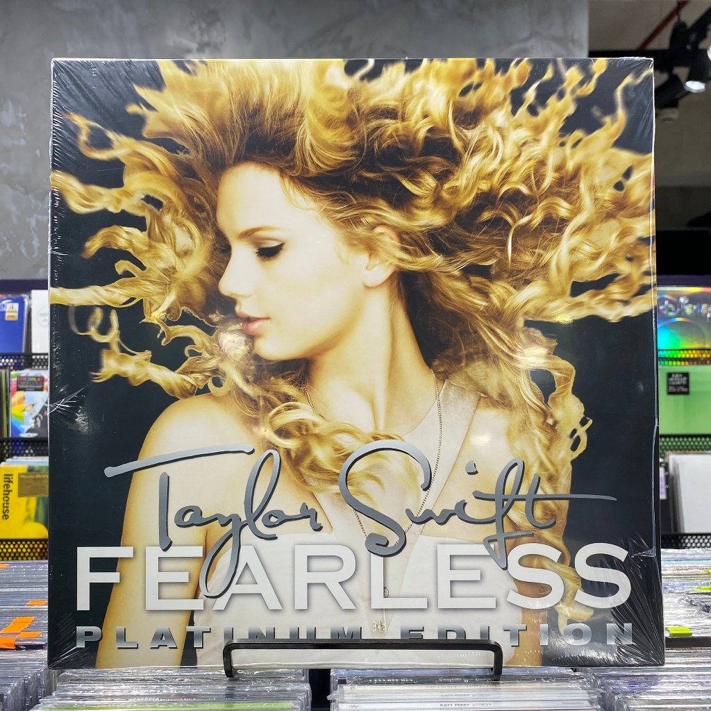 TAYLOR SWIFT Fearless Platinum Edition Vinyl, Cover Dent (Black, 2LP ...