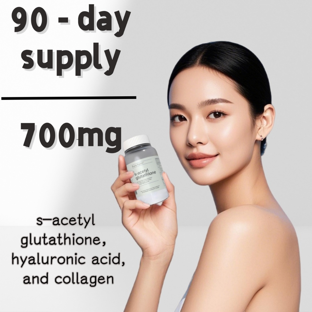 Pure Form S-Acetyl Glutathione | 90 Capsules | 700mg of Gluta ...