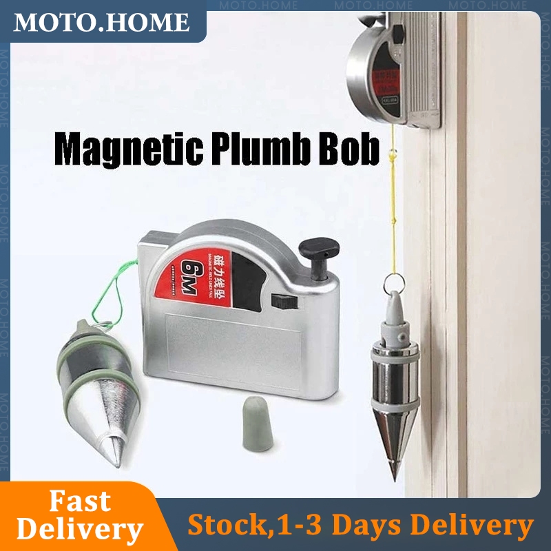 6M x 400g Magnetic Plumb Bob (Professional) Supper Strong Magnetism ...