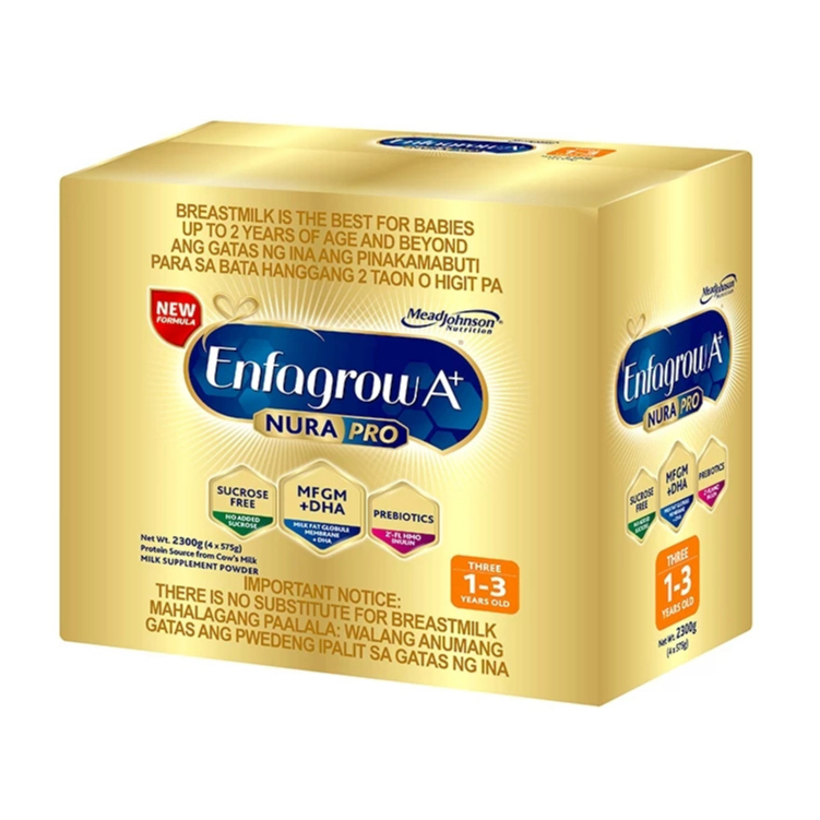 Enfagrow A+ Three Nurapro for 1 to 3 years old 2.3kg (575g x 4 ...