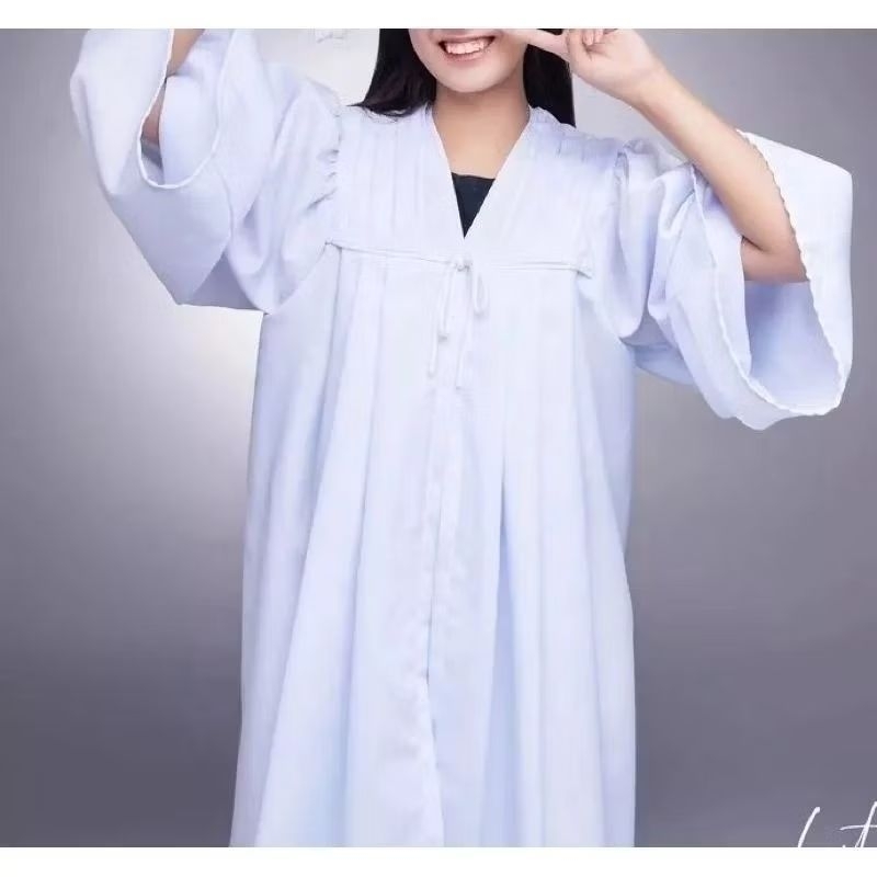 TOGA DRESS / FOR GRADUATION TOGA SET AVAILABLE/ WHITE COTTON FABRIC ...