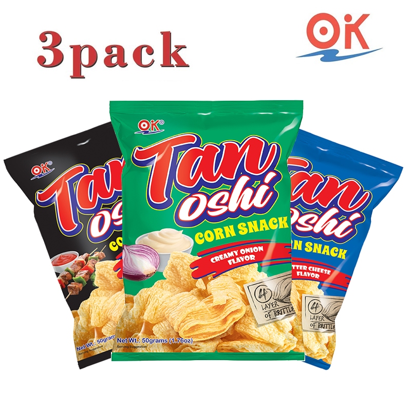 Ok snack buy 1 take 2 corn flakes puffed snack food snack classic cream ...