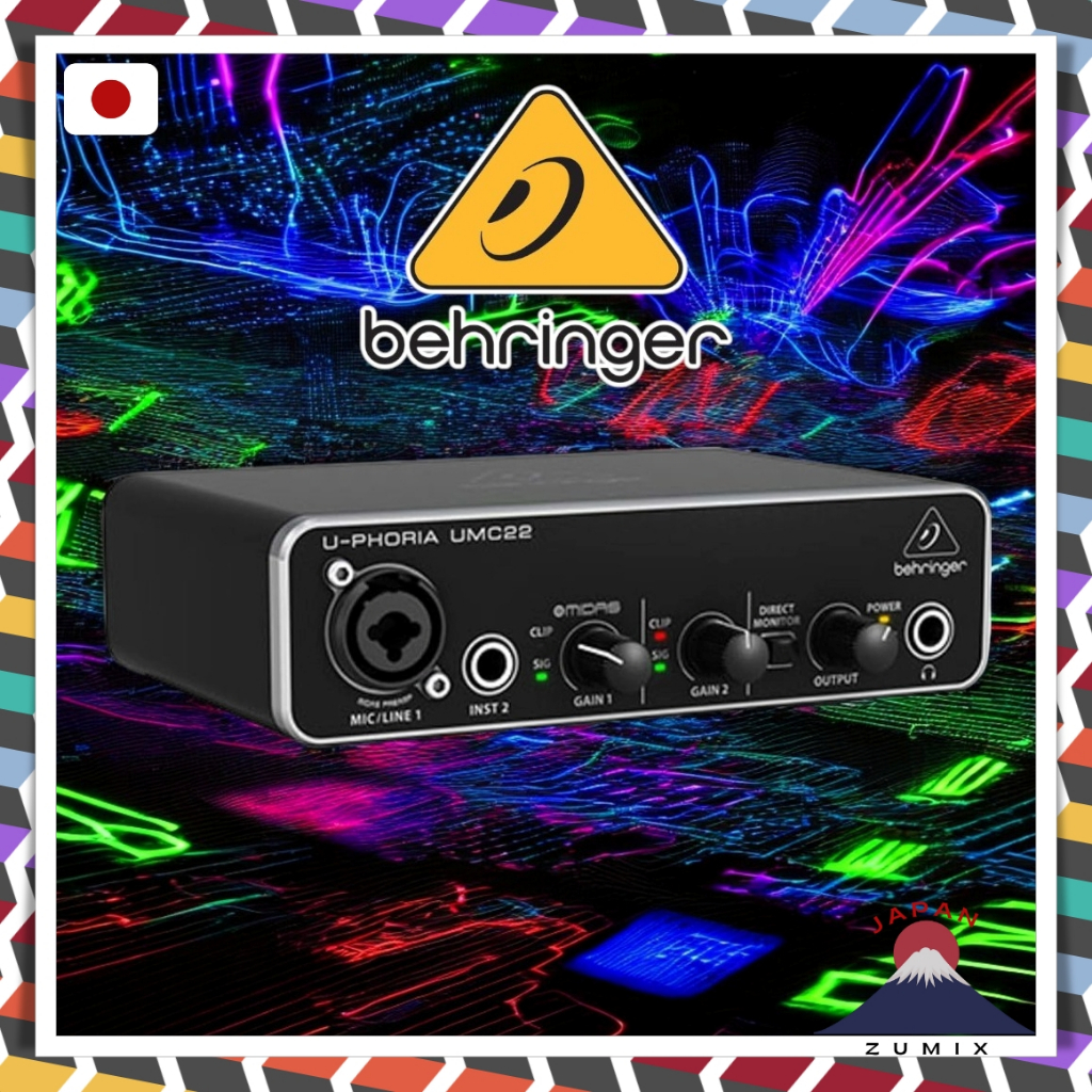Behringer UMC22 U-Phoria 2x2 USB Audio Interface | Shopee Philippines