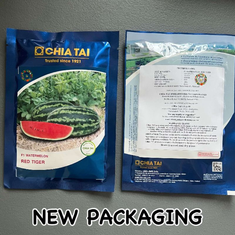 RED TIGER F1 (50g) CHIA TAI HYBRID ICE BOX TYPE OBLONG WATERMELON ...