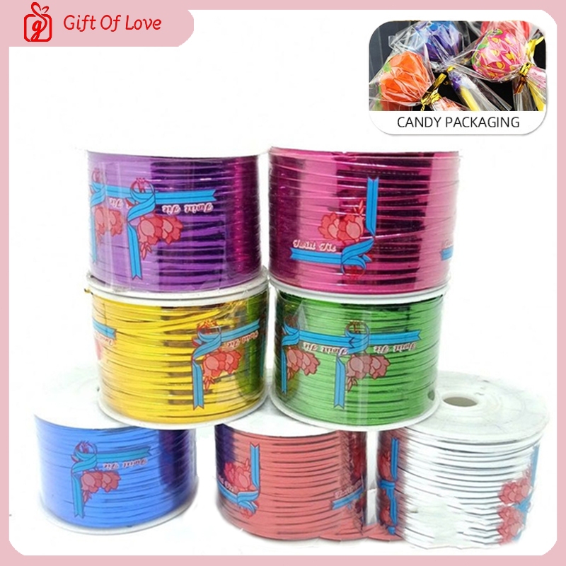 100Yards/Roll Metallic Twist Wire Diy Gift Packaging Metal Twist Wire ...