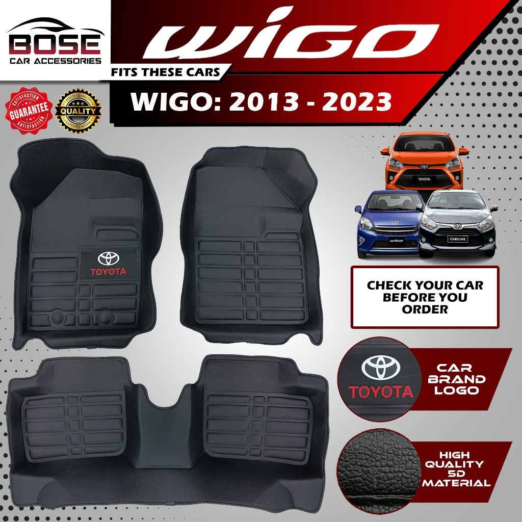 TPE / 5D / 5D Carbon Fiber / 5D Diamond Deep Dish Matting for Toyota ...