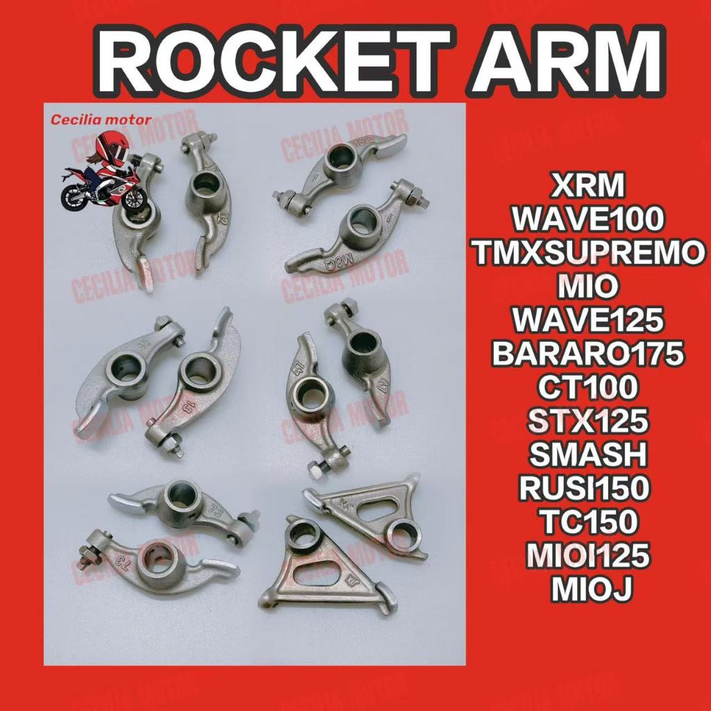 MOTORCYCLE ROCKER ARM XRM/WAVE100/TMXSUPREMO/MIO/CT100/STX125/RUSI150 ...