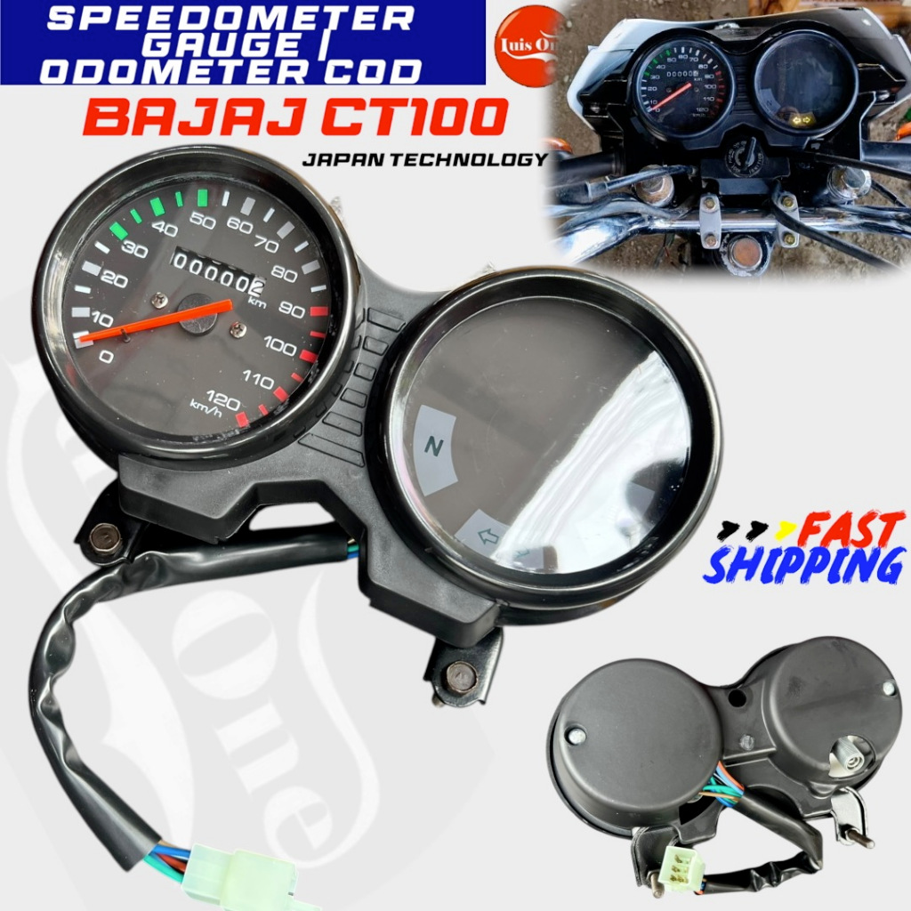 [Speedmeter] Bajaj Ct100 Speed Meter Gauge Assy Speedometer Odometer ...