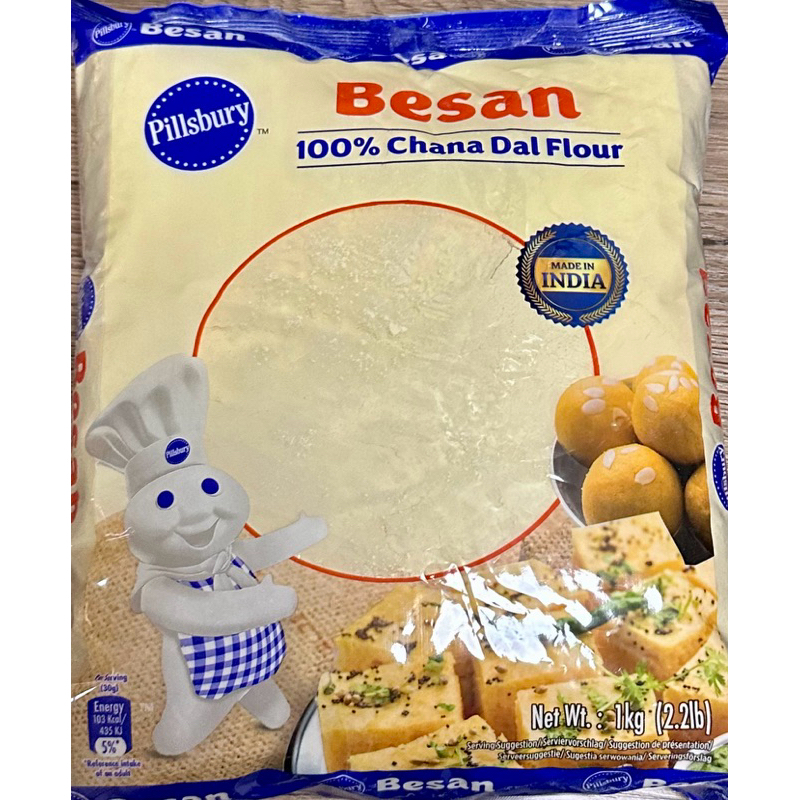 Pillsbury Besan Gram Chickpeas Flour 1kg {Made in India} | Shopee ...