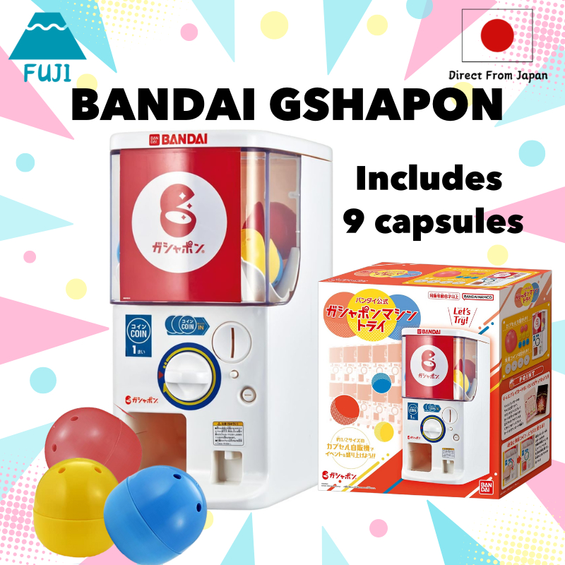 Bandai Gashapon Machine Try Mini Capsule Toy Vending Machine Gachapon ...
