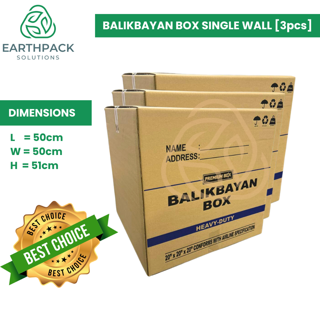 Bulk 3pcs Premium Balikbayan Box Airline-Approved | Shopee Philippines