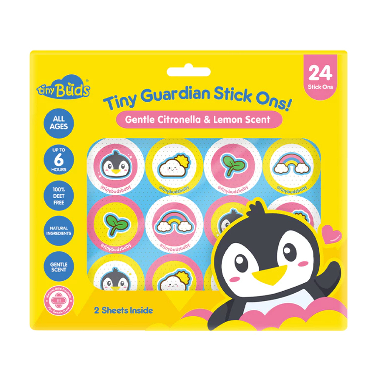 Tiny Buds Tiny Guardian Stick Ons Gentle Citronella and Lemon Scent ...