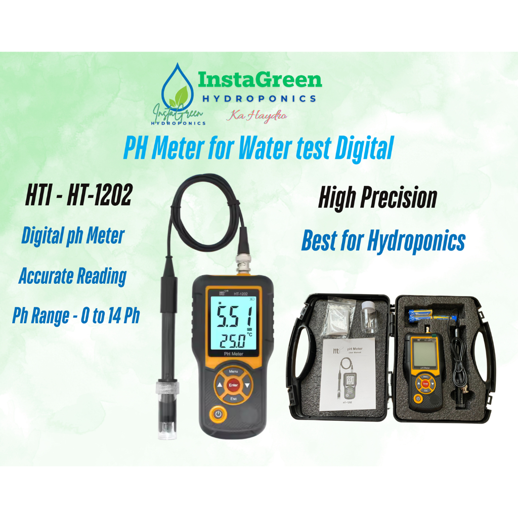 PH Meter for Water test Precision Digital ph Meter HT-1202 | Shopee ...