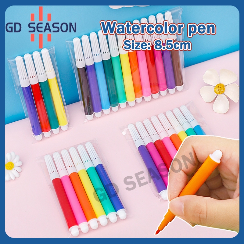 Mini Marker Pen Set 3/6/8/12 Colors Set Highlighters Painting Pens Kids ...