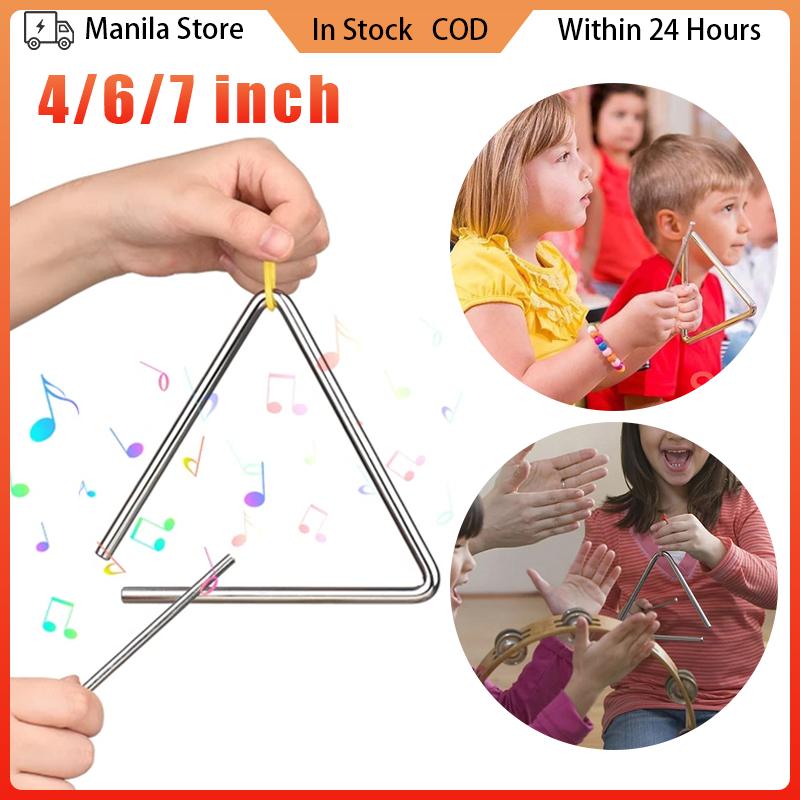 Triangle Percussion Instrument Triangle Bell With Strike Stick Children ...