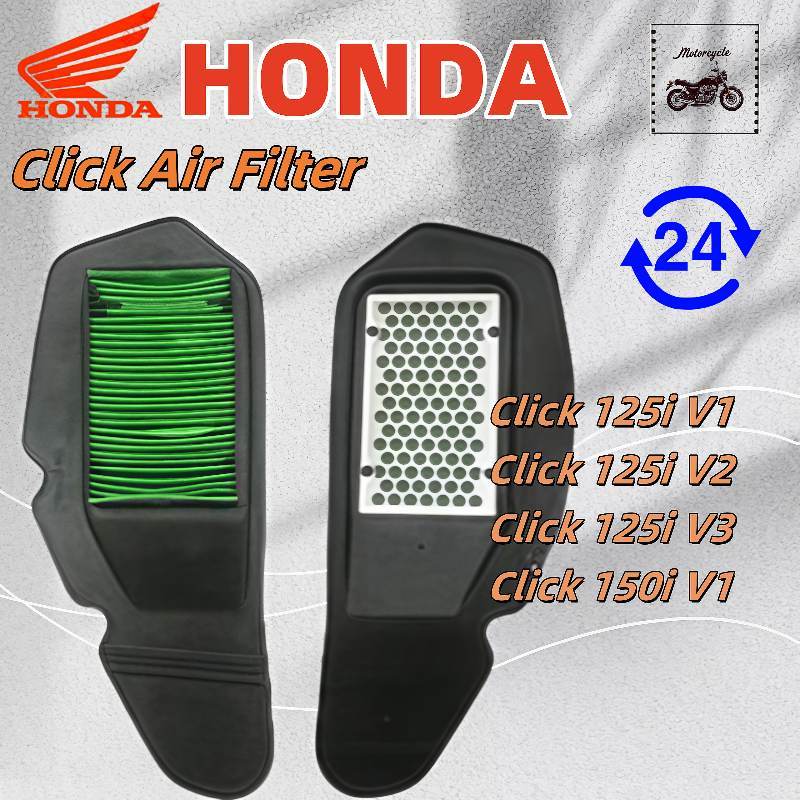 HONDA Click Air Filter Comp Air Cleaner Element Comp High Flow Rate Click 125i v1 v2 v3 & 150i ...