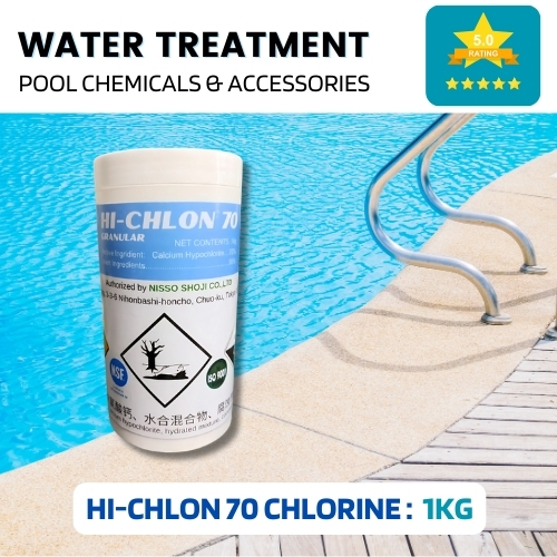 HI-CHLON 70 CHLORINE BOTTLE 1KG | Shopee Philippines