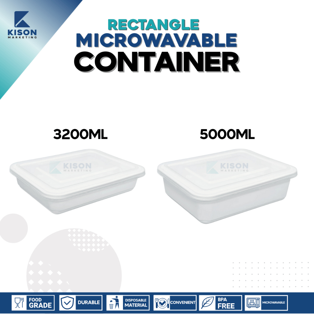 White Rectangle Microwavable Party Tray | Shopee Philippines