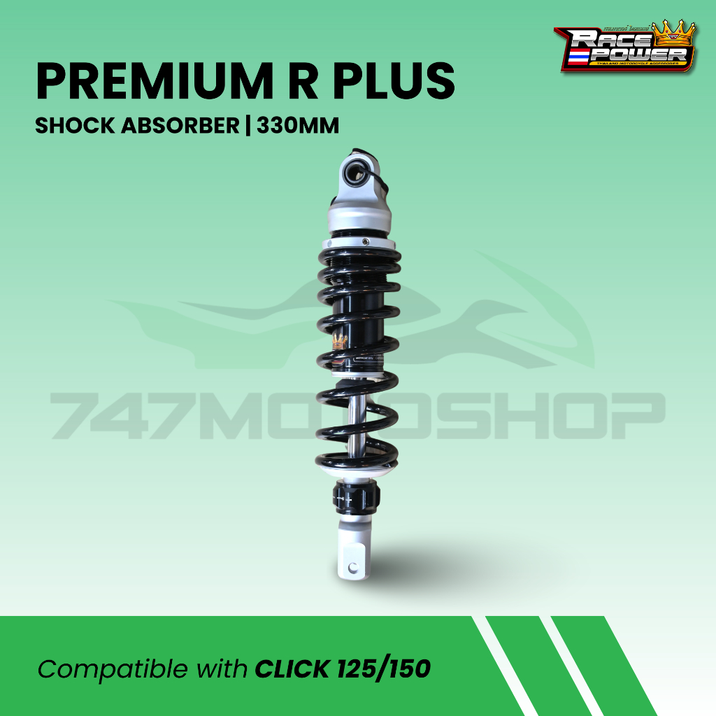 RACE POWER PREMIUM R PLUS SHOCK ABSORBER FOR CLICK 125/150 330 MM ...