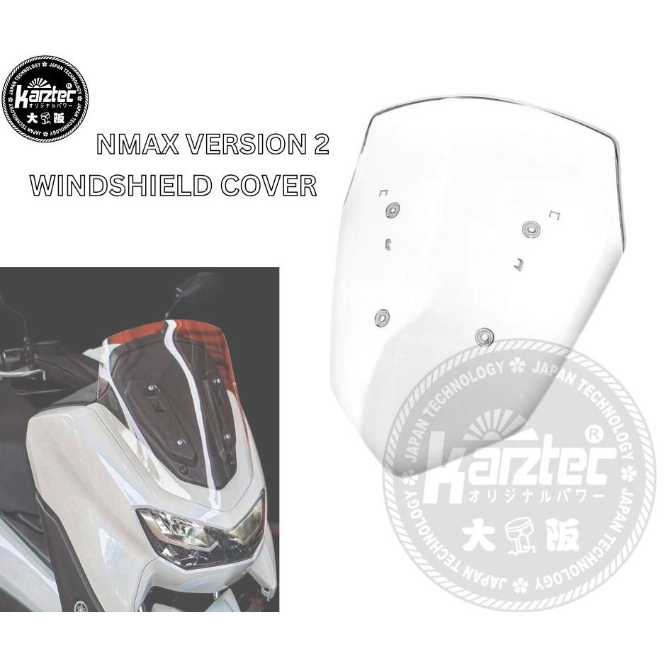 YAMAHA NMAX WINDSHIELD NMAX V2 AND 2.1 CLEAR | Shopee Philippines