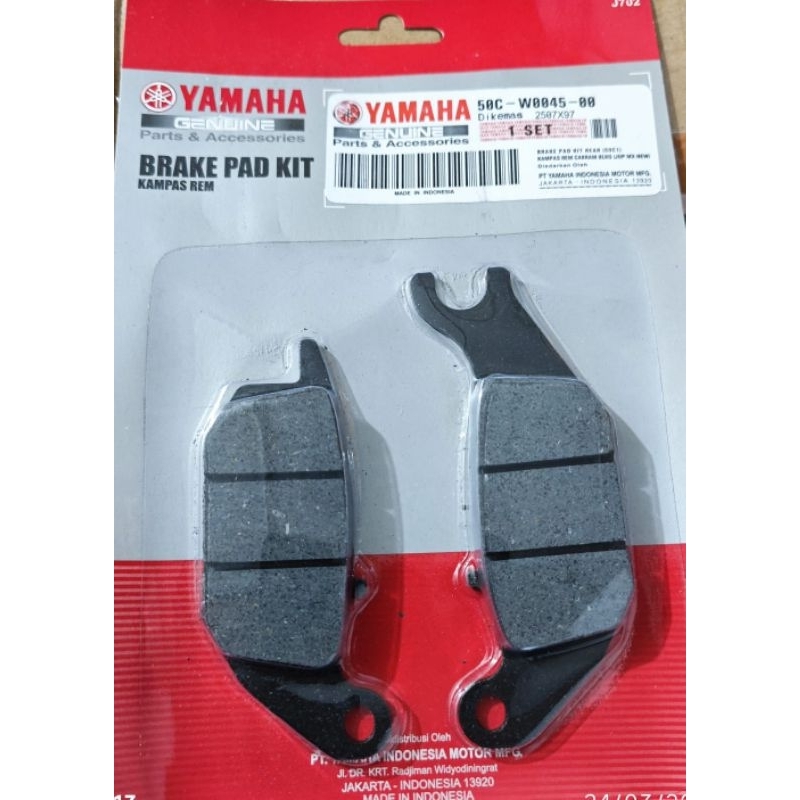 Yamaha Brake Pad Rear for Sniper 150 MXI, Sniper MX 135, TFX 150 R15 v2 ...