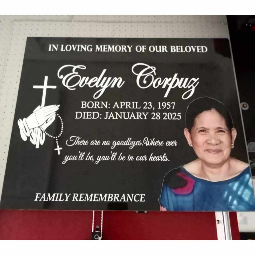 Lapida-Laser engraved with colored non-fading UV Print Photo | Shopee ...