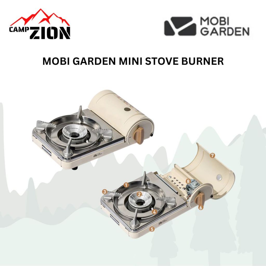 Mobi Garden Mini Burner 1.86kw Gas Stove Cassette Standard Nozzle ...