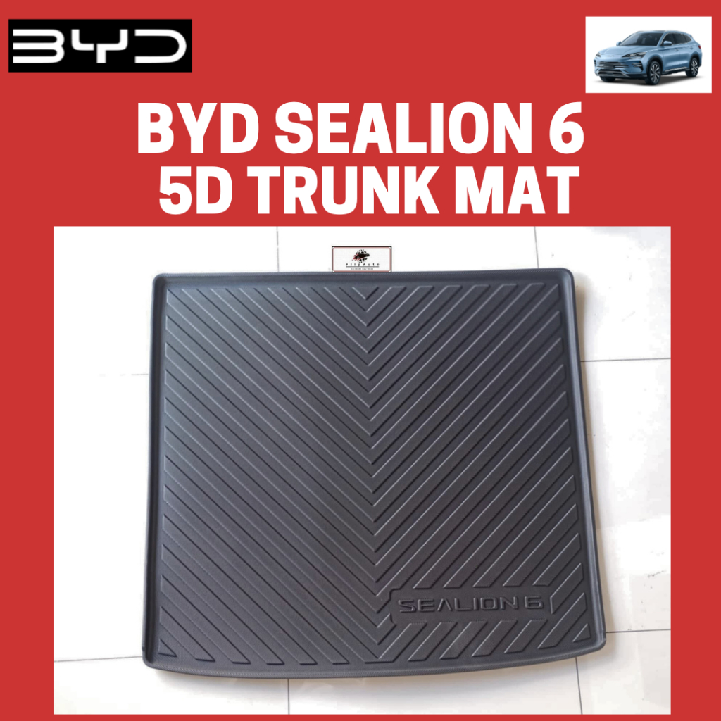 BYD SEALION 6 2025-2026 5D TRUNK TRAY CARGO MAT Deep Dish Matting Floor ...