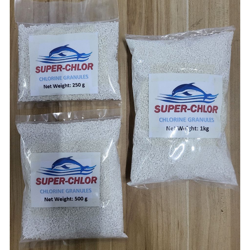 CHLORINE GRANULES 100% Pure (SUPER-CHLOR Brand) | Shopee Philippines