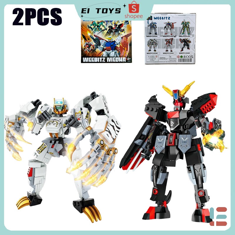 Robot Building Blocks Assembled Transforming Robot Educational Mecha ...