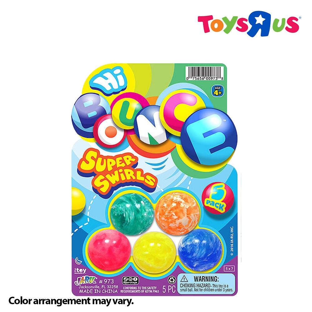 Ja-Ru Hi Bounce Balls (1 Pack, 5 Balls Assorted Each) | Shopee Philippines