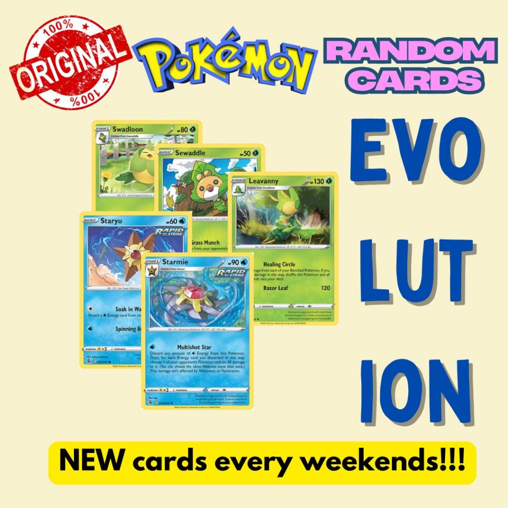 Pokemon Evolutions from random set original pokemon cards for ...