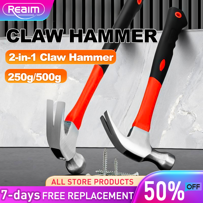 REAIM Mini Claw Hammer Martilyo 8oz/17oz | Shopee Philippines