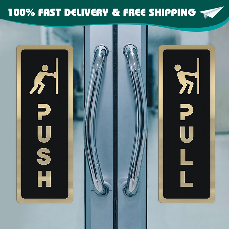 Shop push signage for door for Sale on Shopee Philippines