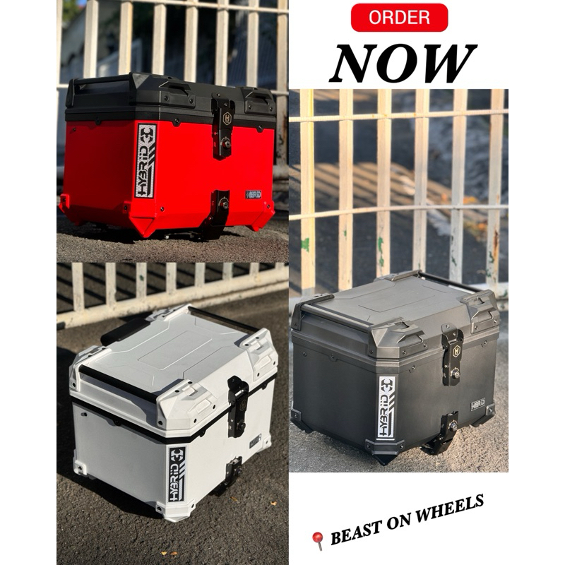 Hybriid hybrid 45L Dura plastic top box Dura V3 | Shopee Philippines