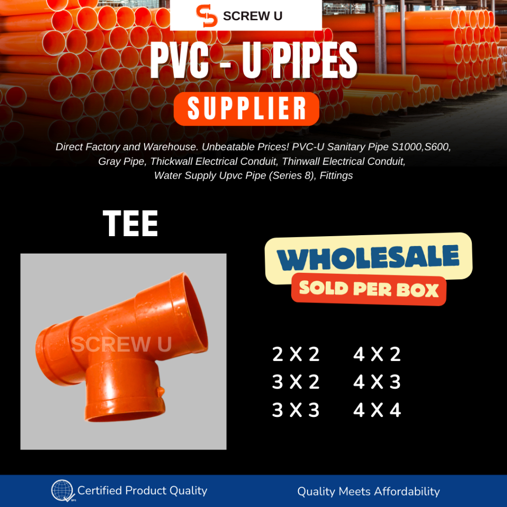Tee PVC Orange Pipe Fittings 2" 3" 4" for Sanitary Pipe | Shopee ...