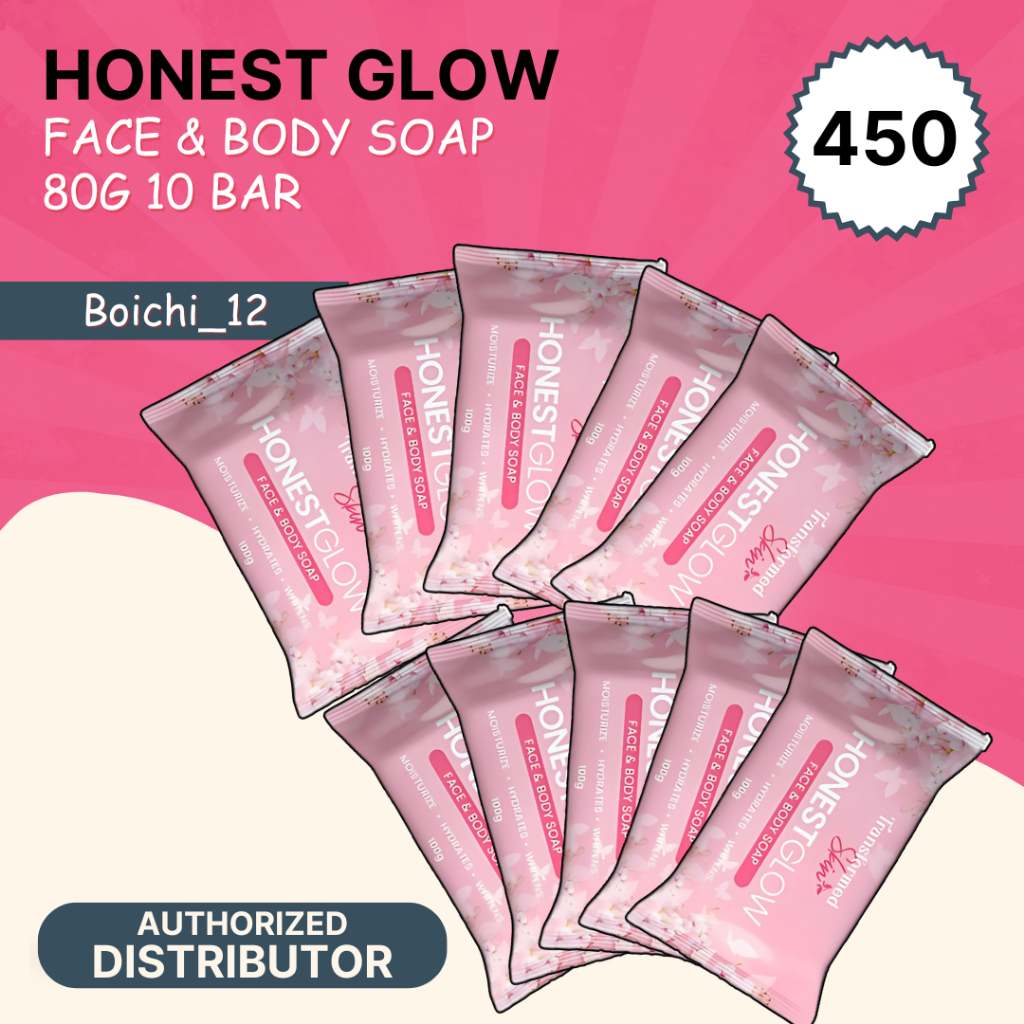 HONEST GLOW FACE & BODY SOAP 80G 10 PIECES | Shopee Philippines
