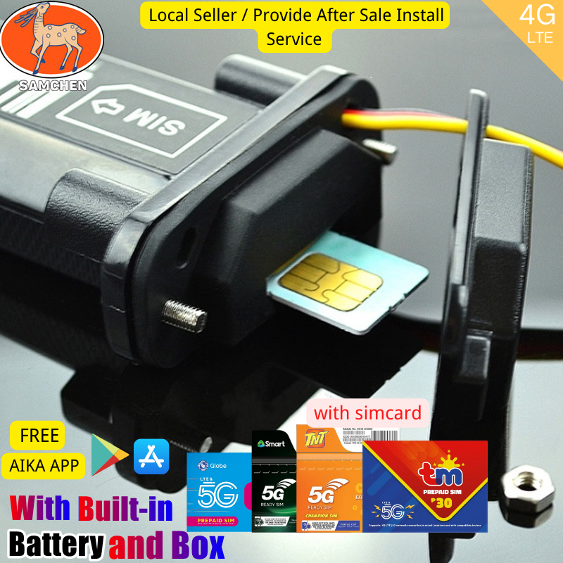 Samchen 4G Waterproof GPS Tracker for Motorcycle and Car Real Time ...