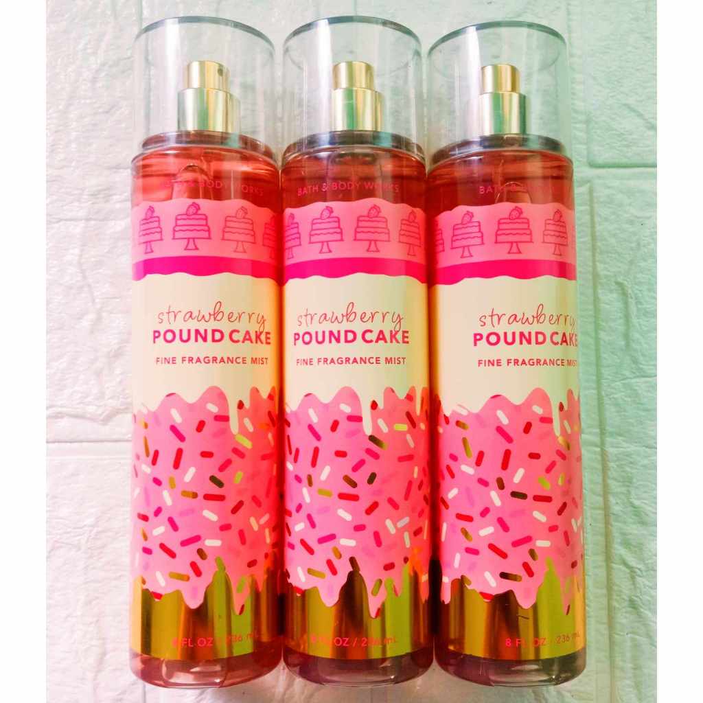 New Packaging Strawberry Pound Cake Fine Fragrance Mist by Bath and ...