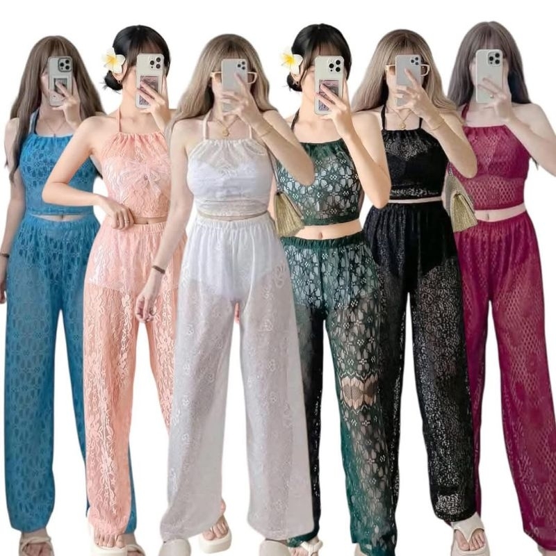 Marj Lace Terno Swim Wear Summer Collection | Shopee Philippines