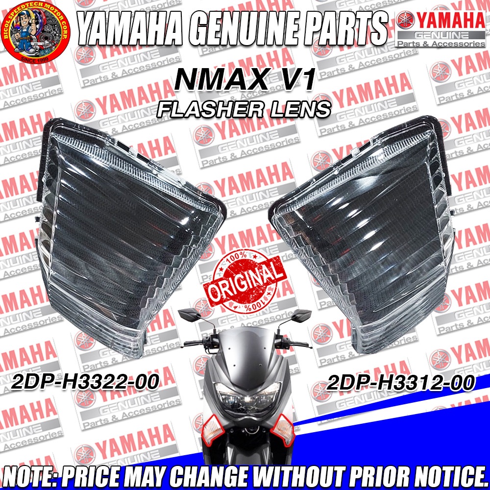 YAMAHA NMAX V1 FRONT FLASHER LENS (YGP) (GENUINE: LEFT- 2DP-H3312-00 ...