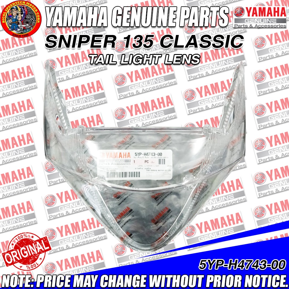YAMAHA SNIPER 135 CLASSIC TAIL LIGHT LENS (YGP) (GENUINE: 5YP-H4743-00 ...