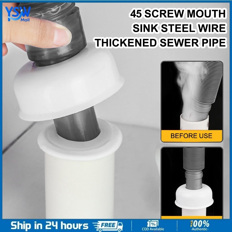 2025 New Double Sink Hose Kitchen Sink Hose Flexible Drain Pipe Hose ...