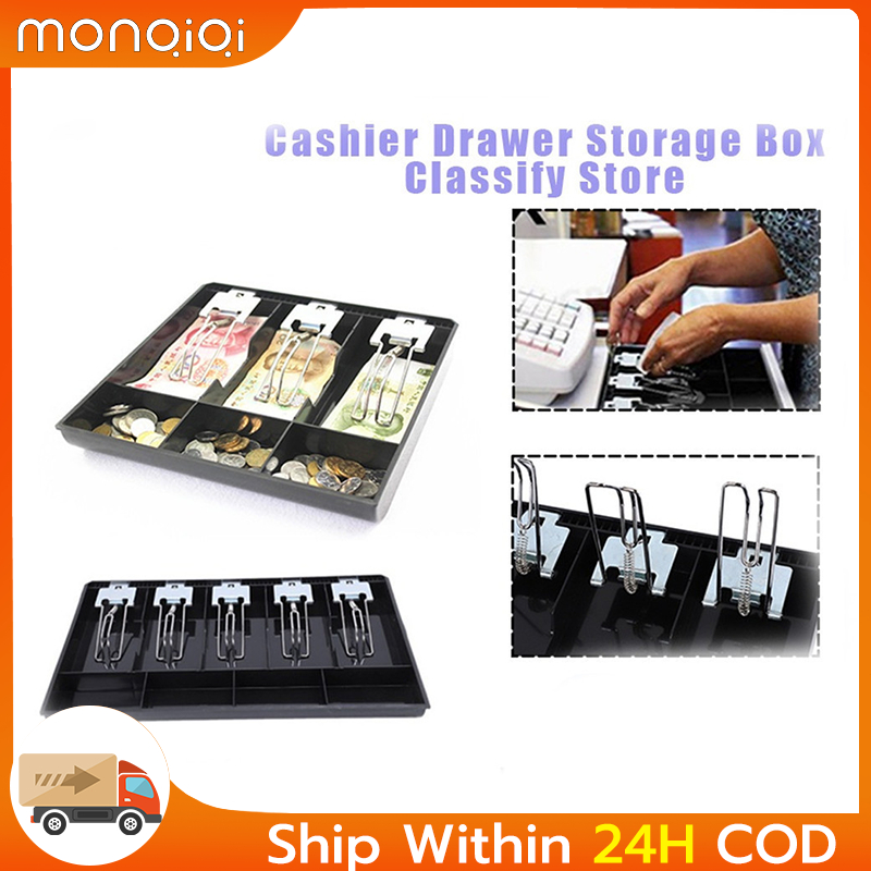 Cashier Box Drawer Cash Box Bills 5 Grids 5 Gears Money Secret Security ...